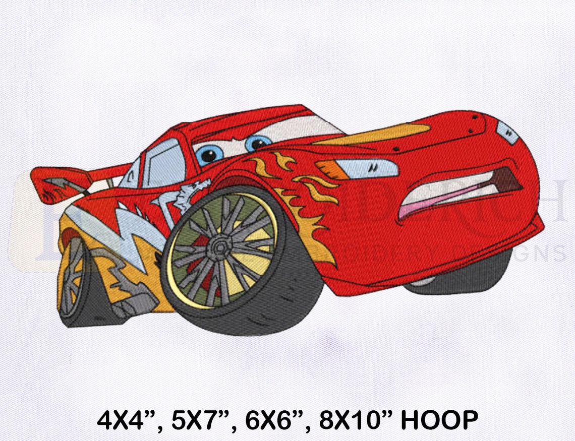 Cars Machine Embroidery Designs Bundle, 4 Sizes Embroidery Design Car ...