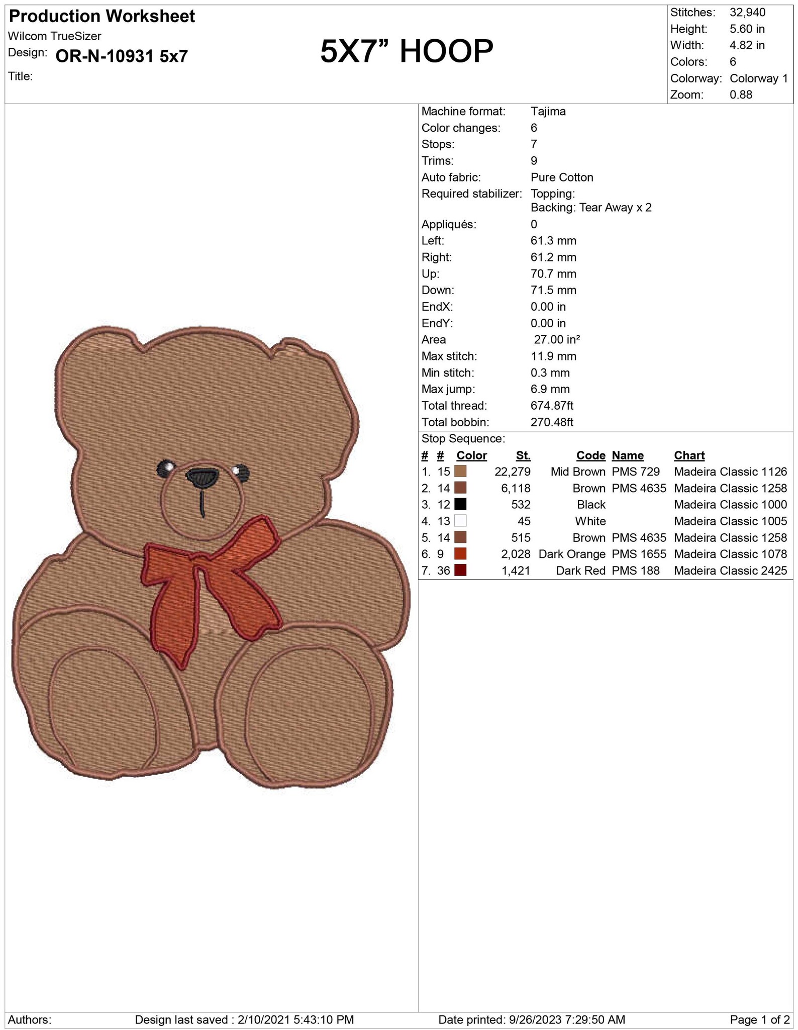 Teddy Bear Machine Embroidery Design | Cute Teddy Embroidery Design ...