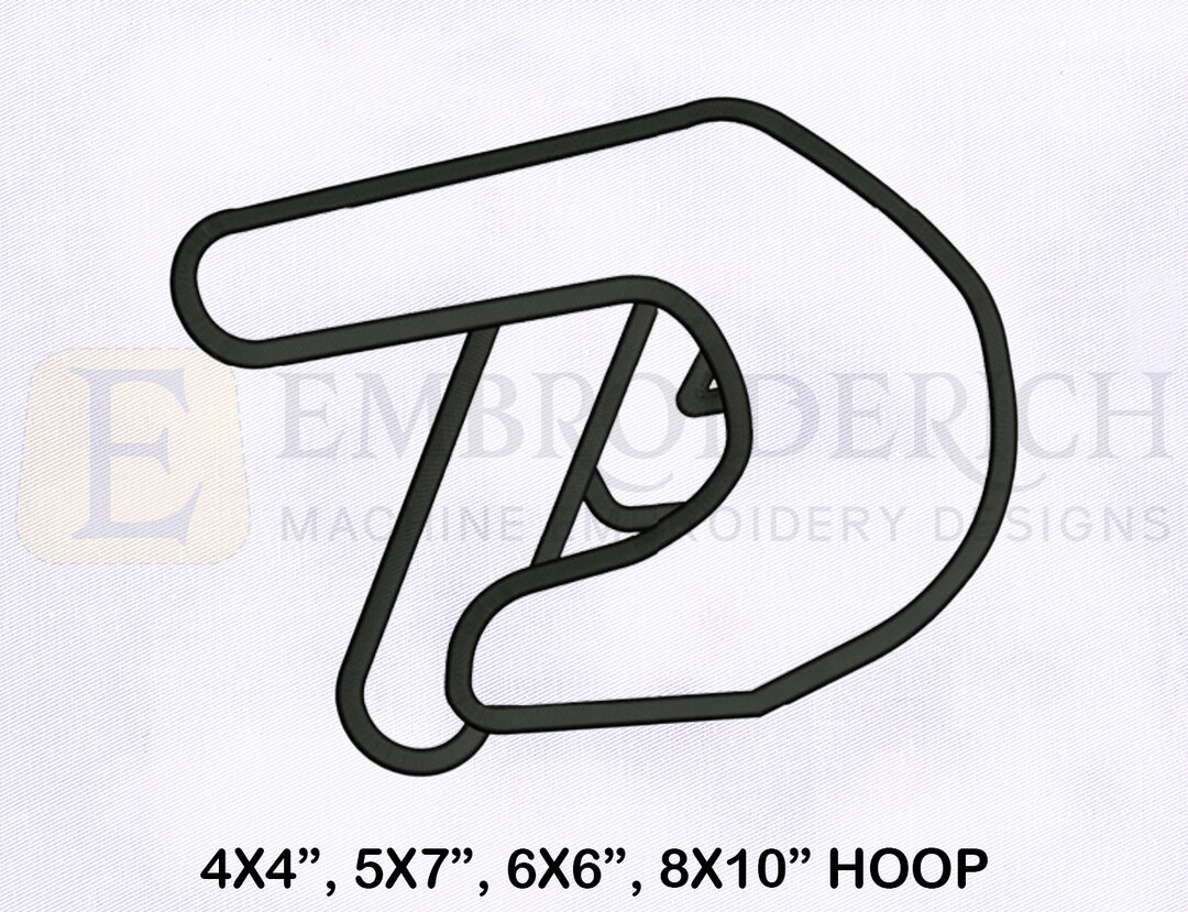 Hand Sign Language Alphabet P Machine Embroidery Design | 4 Sizes EMB ...