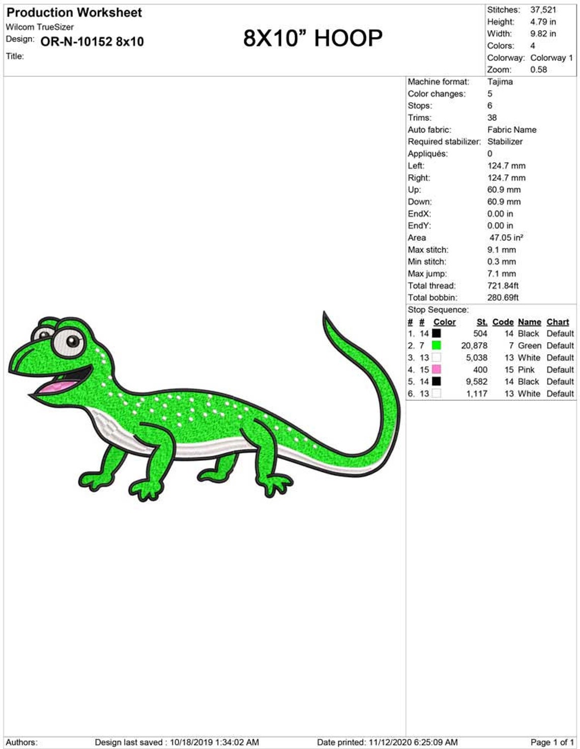 Happy Crazy Lizard Machine Embroidery Design Lizard - Etsy