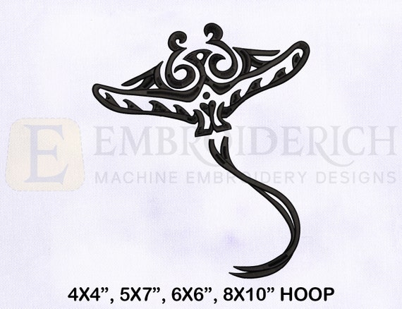 Silhouette Sea Flap Flap Machine Embroidery Design Sea Flap | Etsy