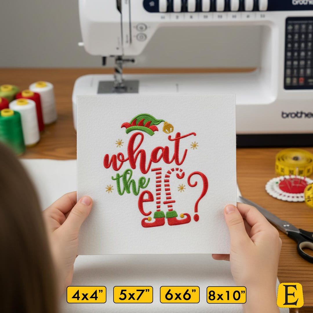 What the Elf Christmas Embroidery Design, Christmas Embroidery Designs ...
