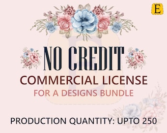 No CREDIT COMMERCIAL LICENSE for a Designs Bundle for One Person up to ...