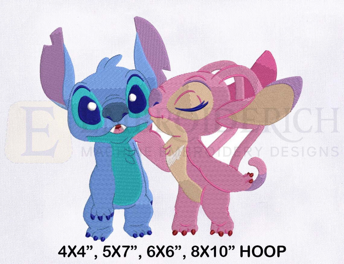 Lilo And Stitch Embroidery Designs Bundle 4 Sizes Emb Etsy