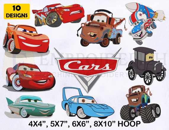 Cars Machine Embroidery Designs Bundle 4 Sizes Embroidery - Etsy