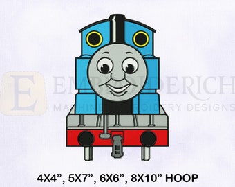 Thomas the Tank Engine Style Fill Stitch Embroidery Design - Etsy