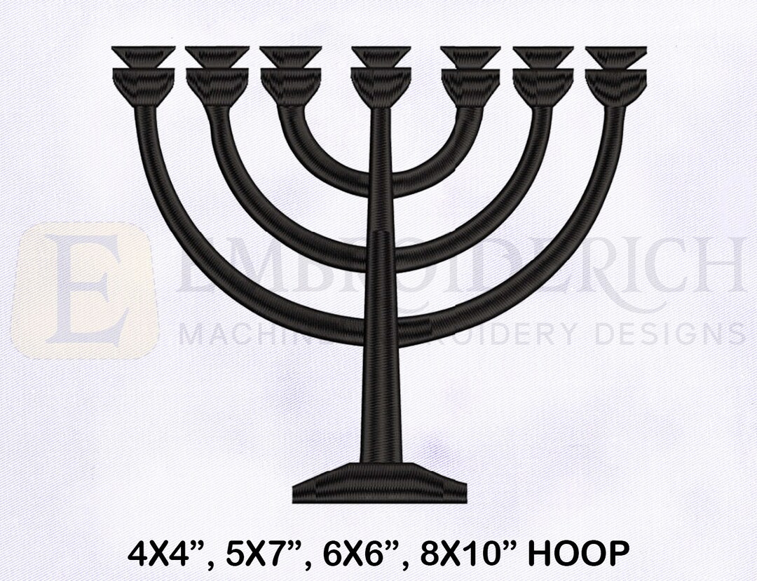Messianic Symbol Machine Embroidery Design | 4 Sizes Embroidery Designs ...