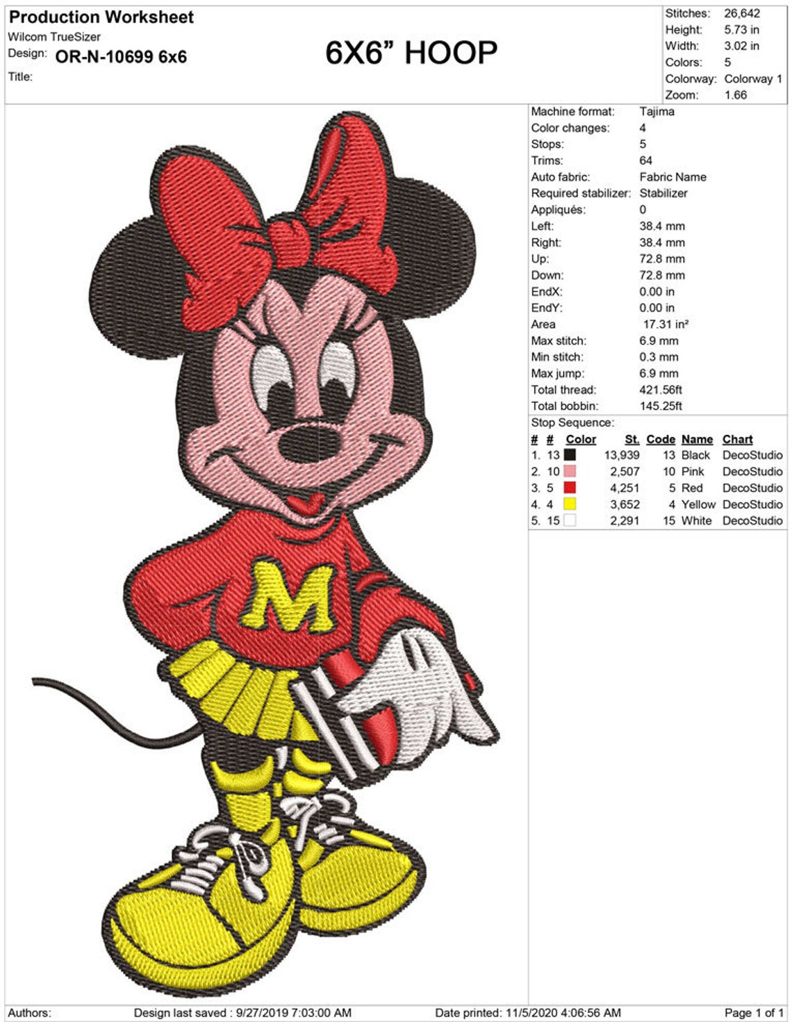 Minnie Mouse Go to School Machine Embroidery Design Minnie - Etsy