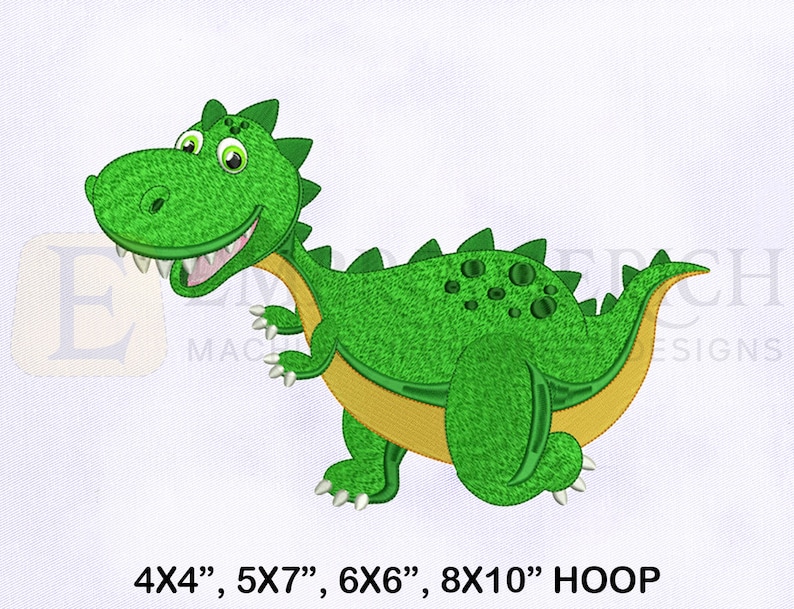 Little Baby Dinosaur Embroidery Design Dinosaur Embroidery | Etsy