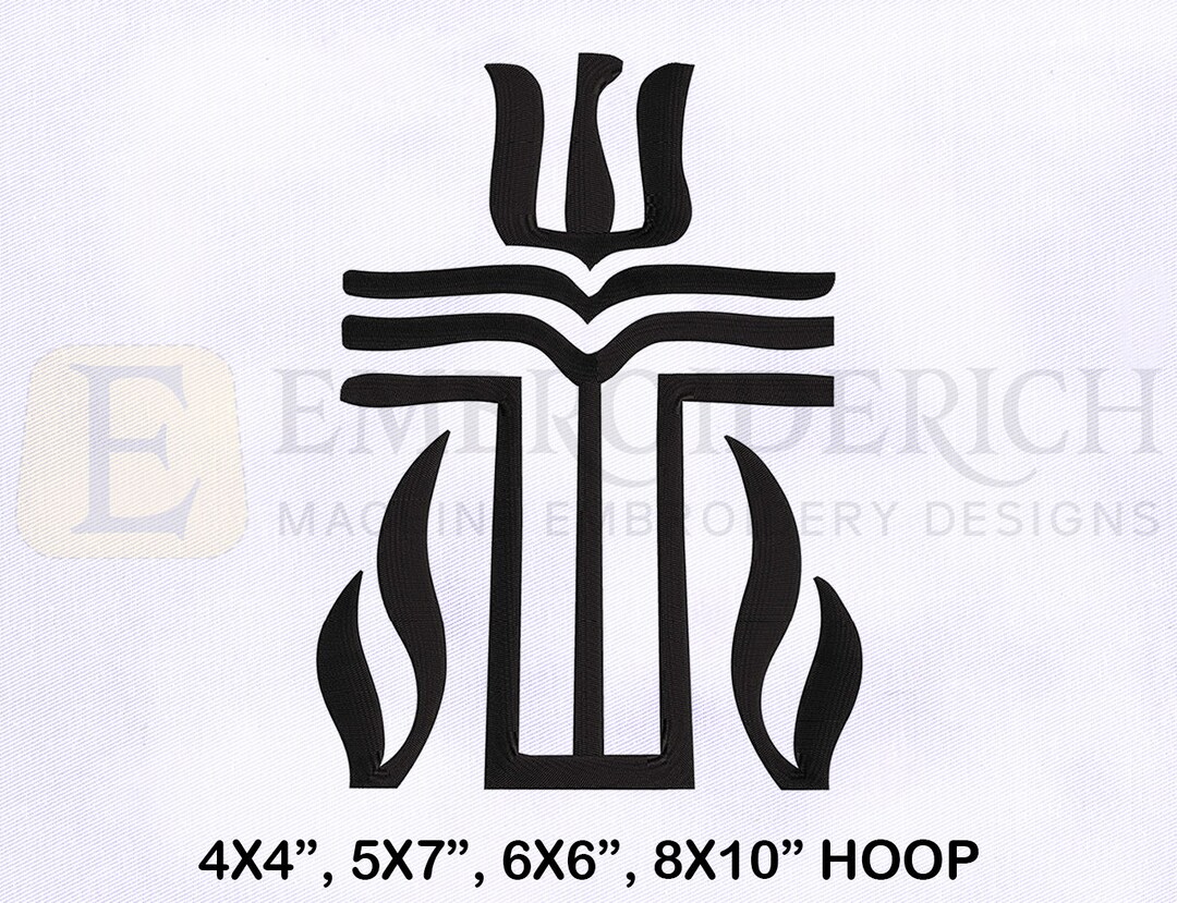 Presbyterian Church USA Cross Embroidery Design | 4 Sizes EMB Design ...