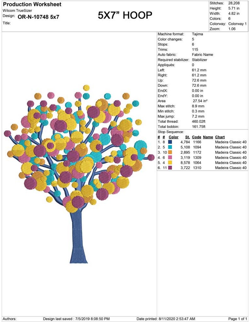 Artistic Tree Machine Embroidery Design Tree Embroidery - Etsy