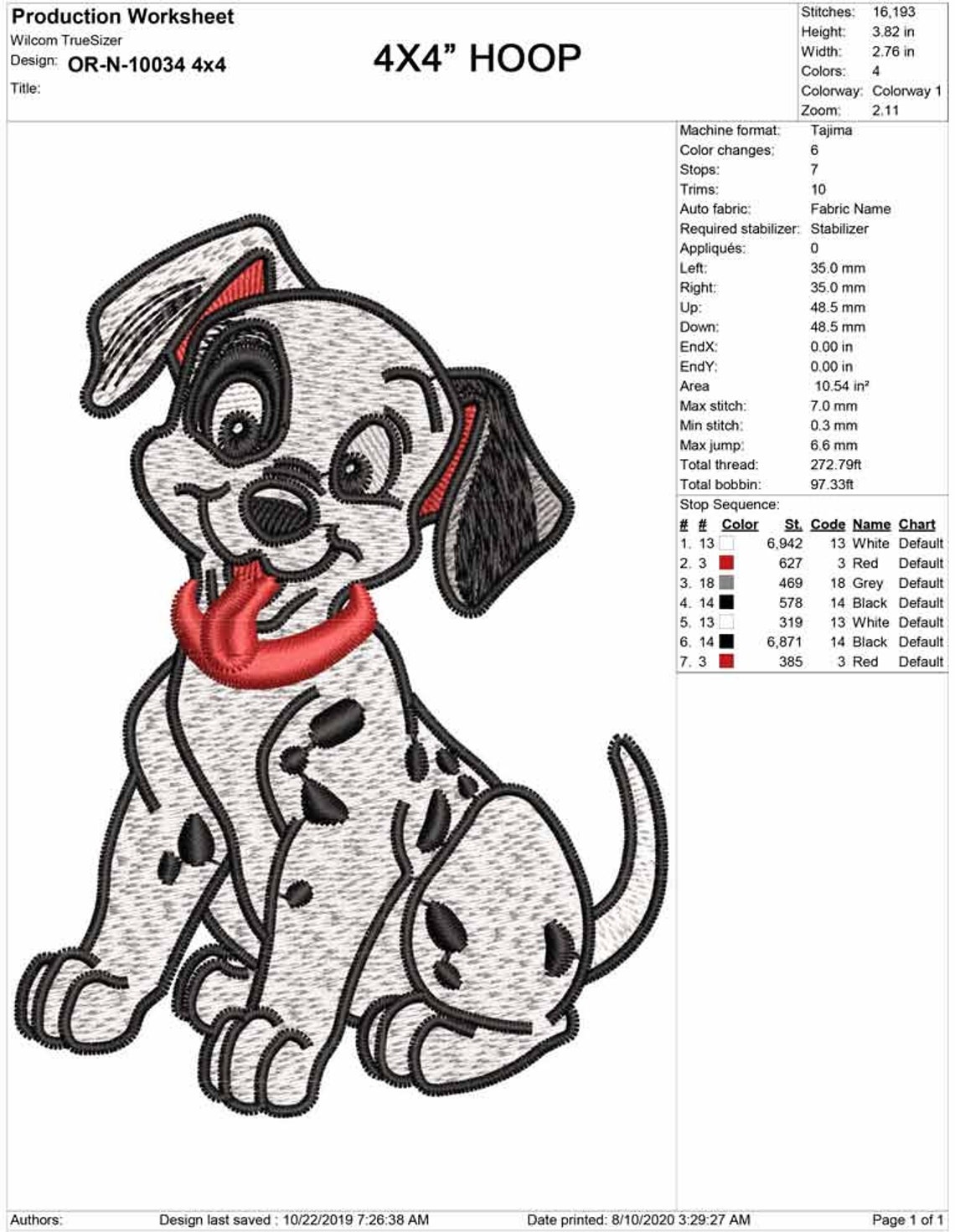 Happy Dalmatian Machine Embroidery Design Dalmatian - Etsy