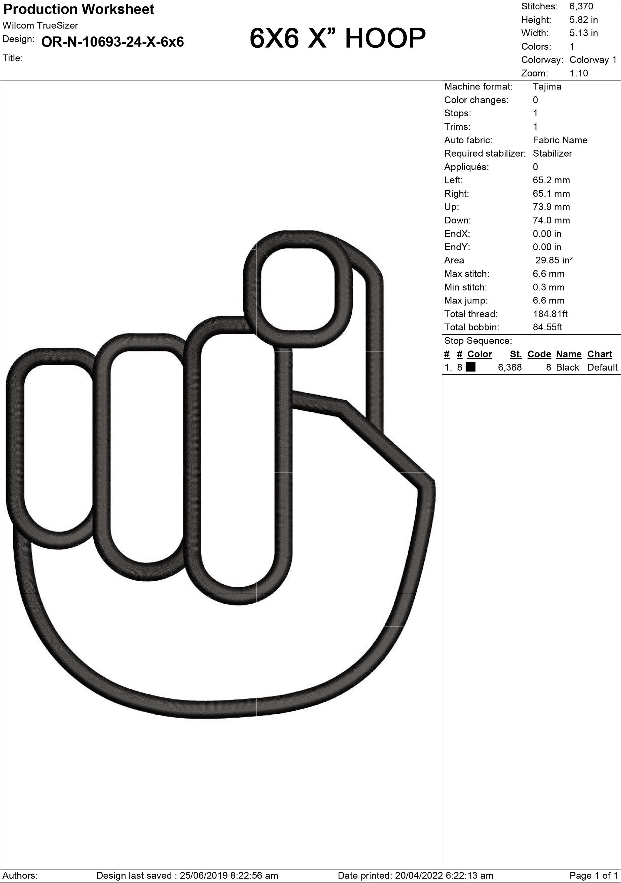 Alphabet Hand Sign X Machine Embroidery Design 4 Sizes EMB - Etsy