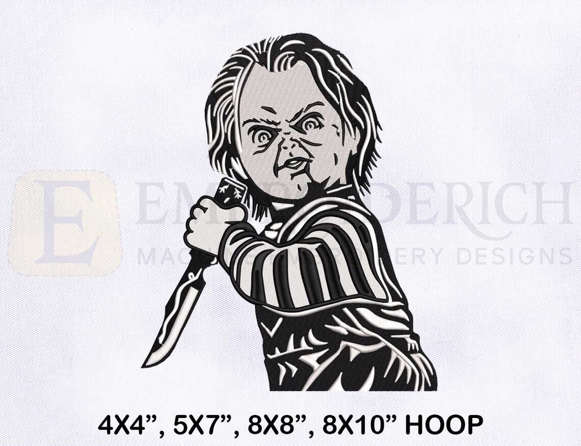 Horror Movies Killer Embroidery Designs Bundle, 4 Sizes EMB Designs ...