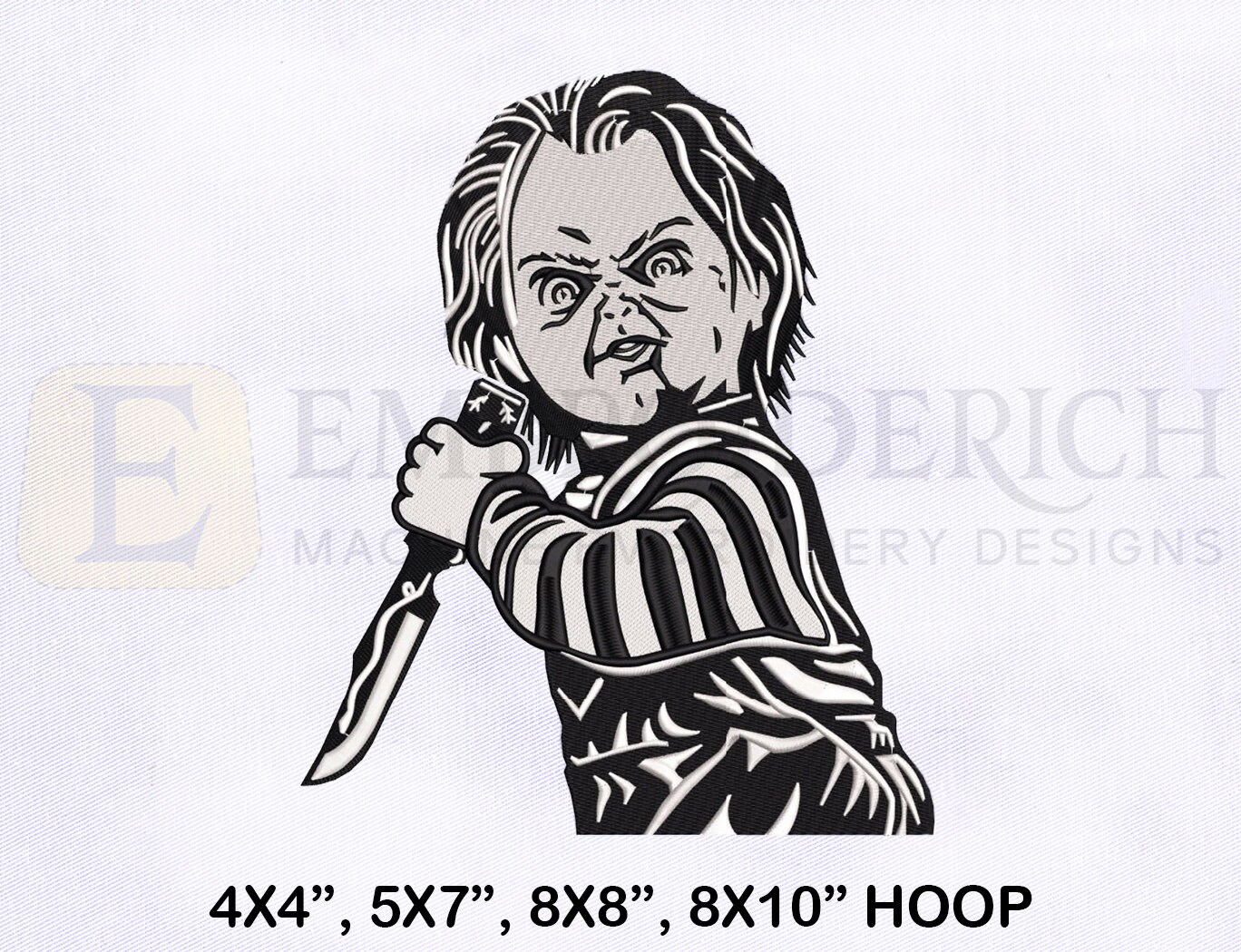 Horror Movies Killer Embroidery Designs Bundle, 4 Sizes EMB Designs ...