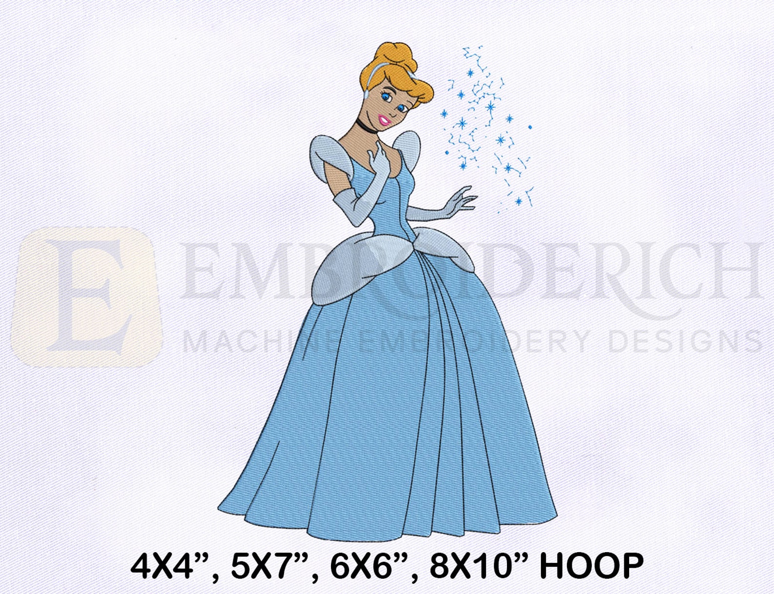 Cinderella Embroidery Designs Bundle 4 Sizes EMB Designs - Etsy