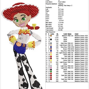 Jessie Toy Story Machine Embroidery Design, Jessie Embroidery Designs ...
