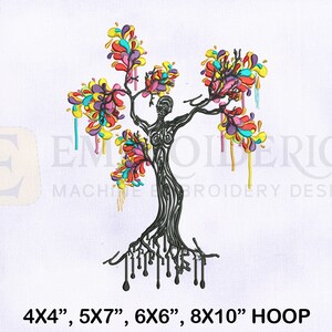 Trees Machine Embroidery Design Bundle, 4 Sizes EMB Designs, Tree Big ...