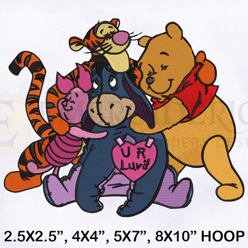 Winnie the Pooh Embroidery Designs - Etsy