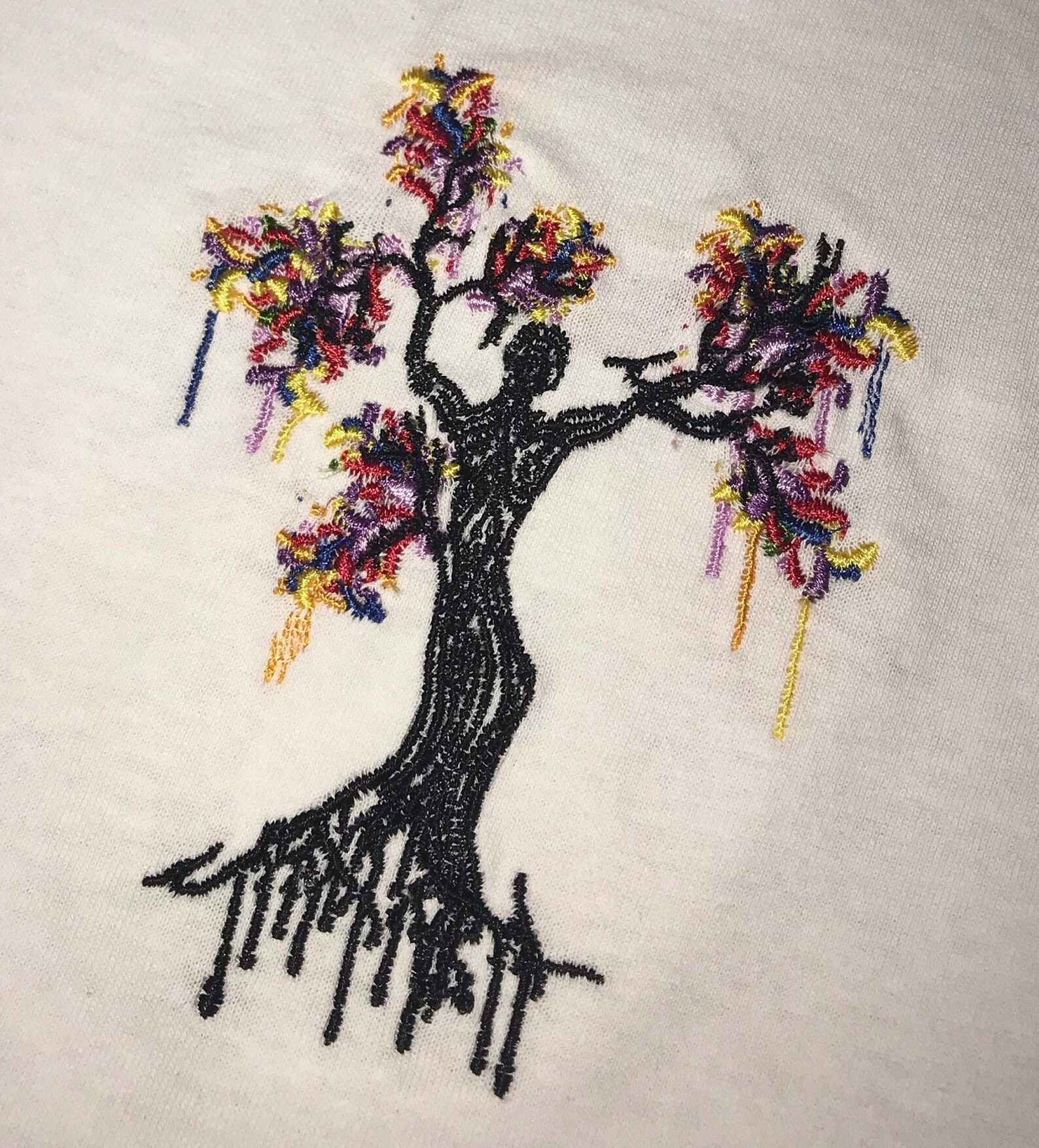 Artistic Women Tree Machine Embroidery Design Tree Embroidery - Etsy