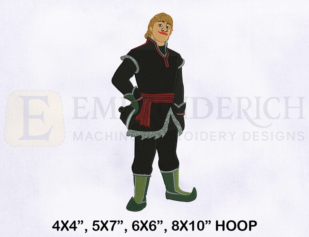 Prince Kristoff Frozen Machine Embroidery Design, Frozen Embroidery ...