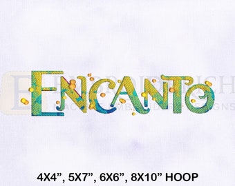 Encanto Logo Machine Embroidery Design, Encanto Machine Embroidery ...