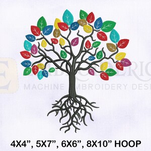 Trees Machine Embroidery Design Bundle, 4 Sizes EMB Designs, Tree Big ...
