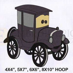 Cars Machine Embroidery Designs Bundle, 4 Sizes Embroidery Design Car ...