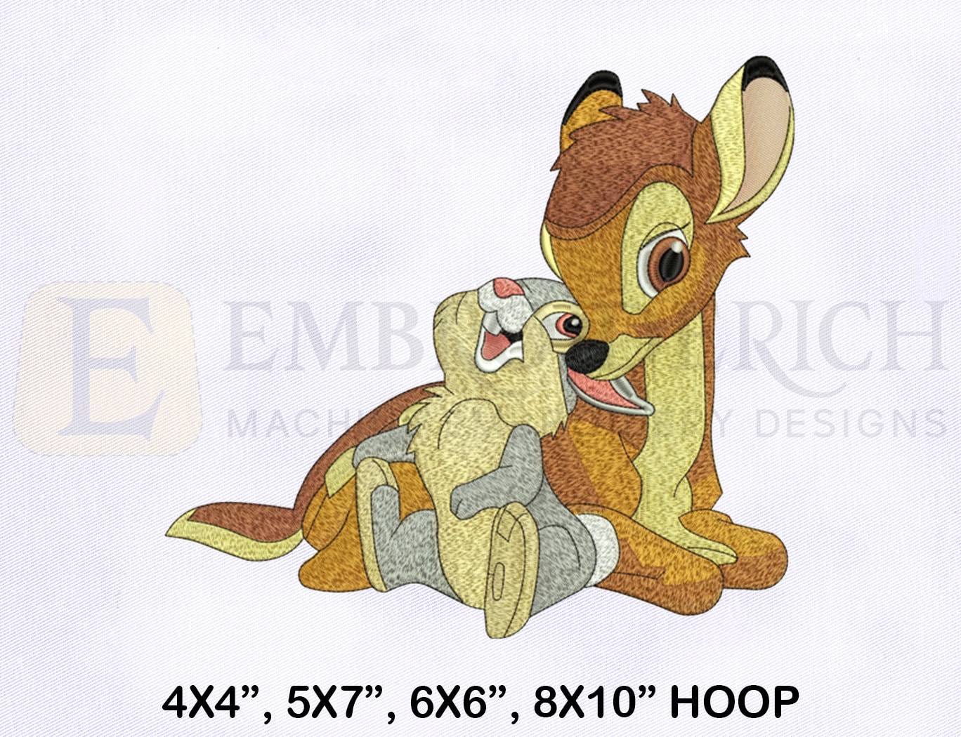 Bambi and Thumper Machine Embroidery Design, Thumper Embroidery Designs ...