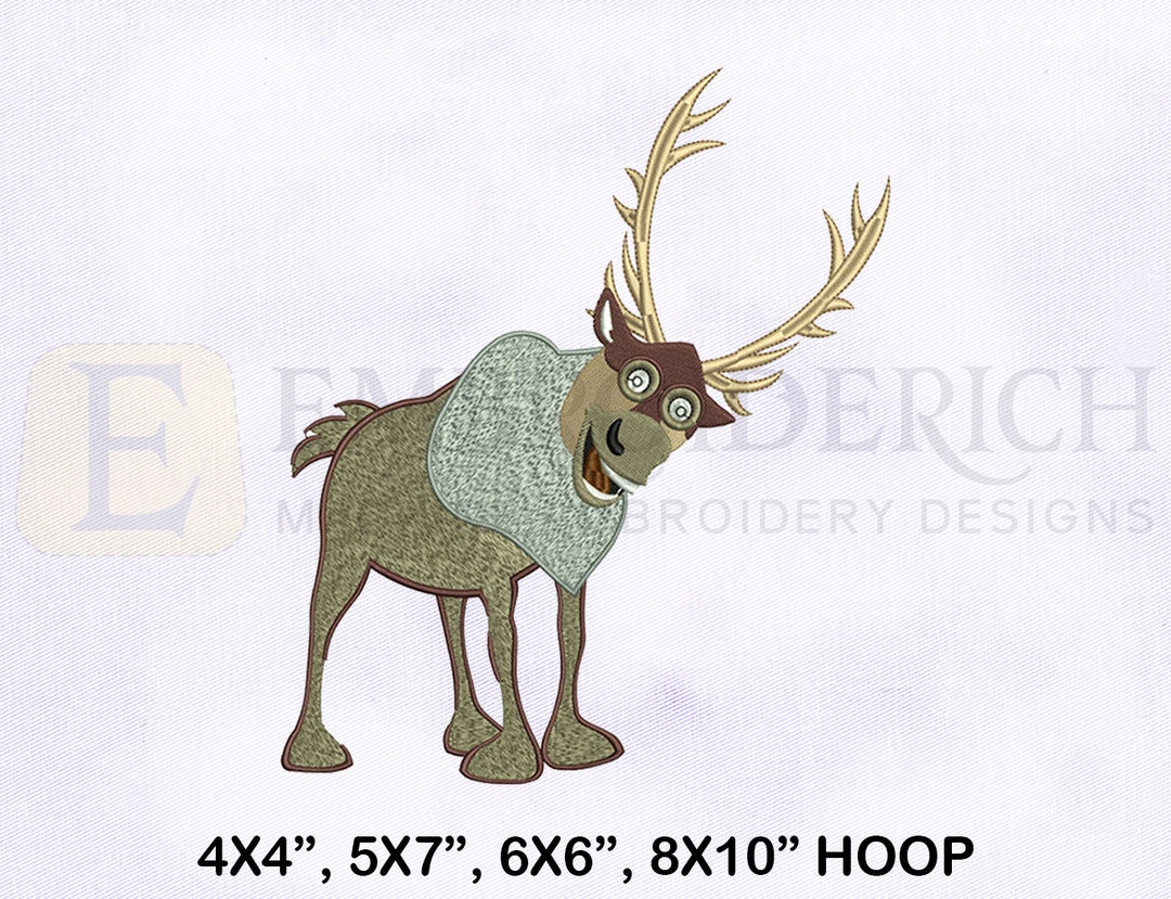 Frozen Sven Machine Embroidery Design, Frozen Machine Embroidery ...