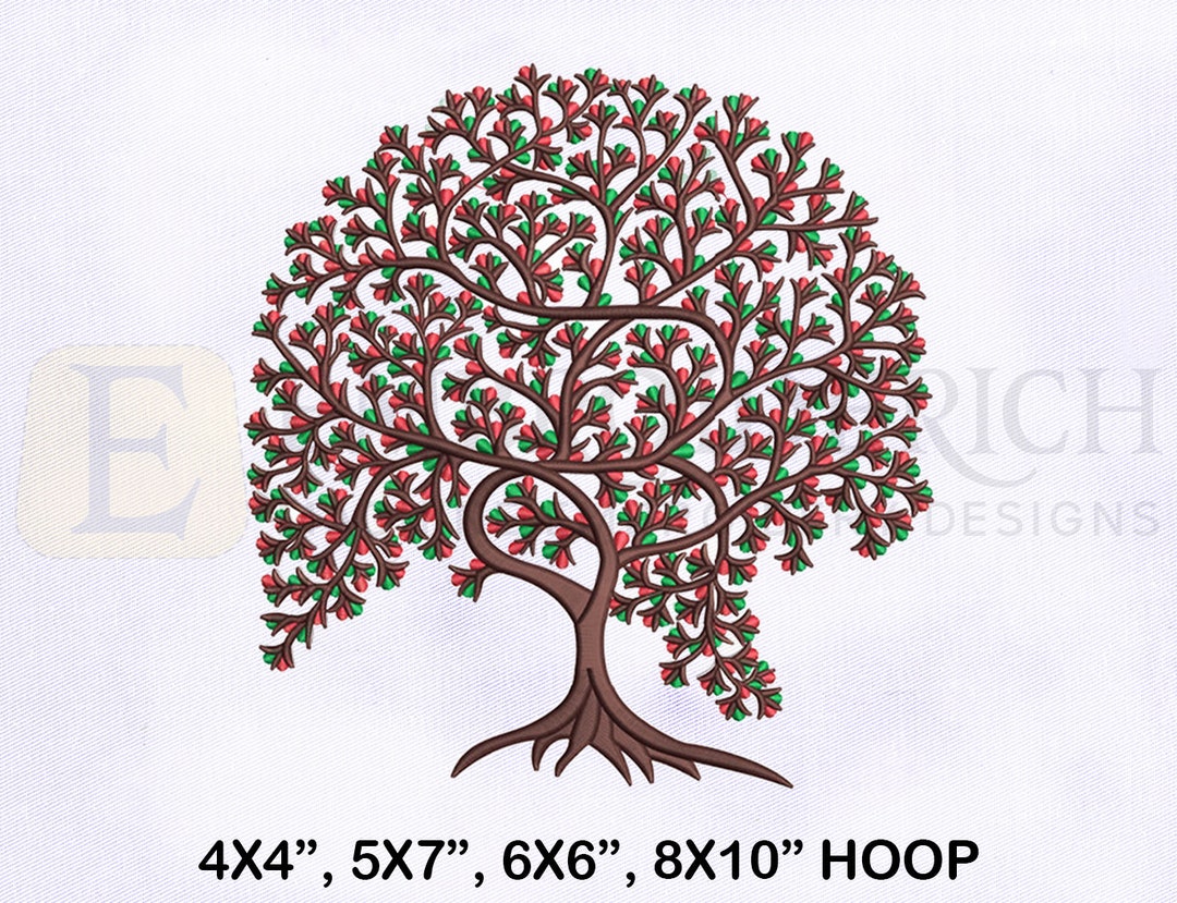 The Tree of Life Machine Embroidery Design, Tree Embroidery Designs ...
