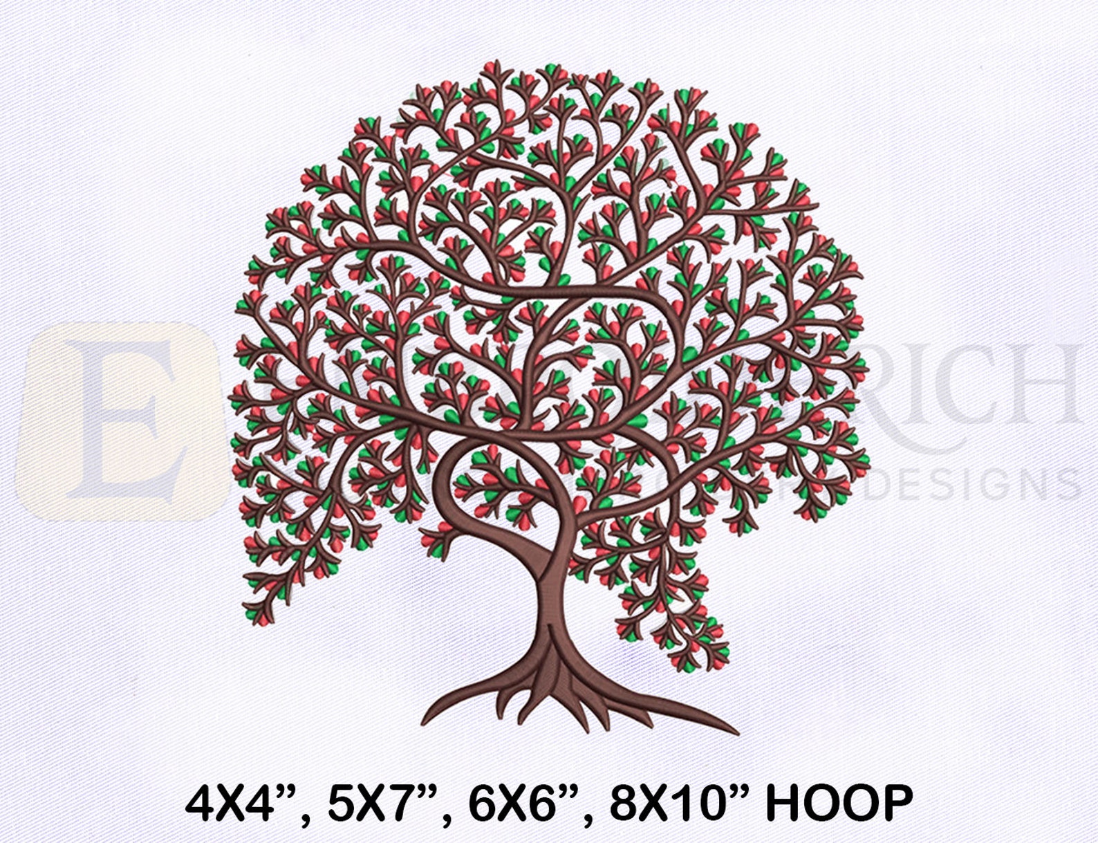 The Tree of Life Machine Embroidery Design Tree Embroidery - Etsy