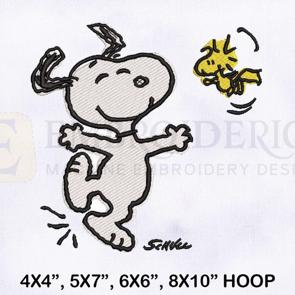 Snoopy Embroidery - Etsy