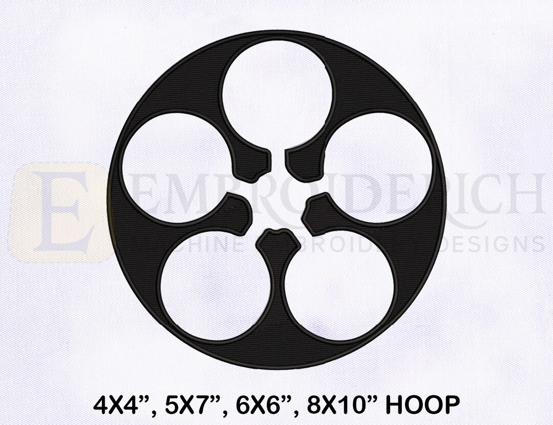 Tenrikyo Church Symbol Machine Embroidery Design | 4 Sizes Embroidery ...