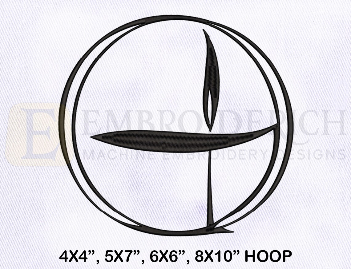 Unitarian Symbol Machine Embroidery Design | 4 Sizes Embroidery Designs ...