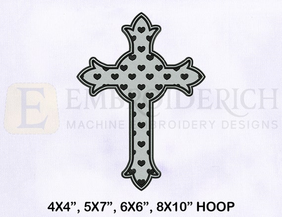 Christianity Cross Machine Embroidery Design Religious | Etsy