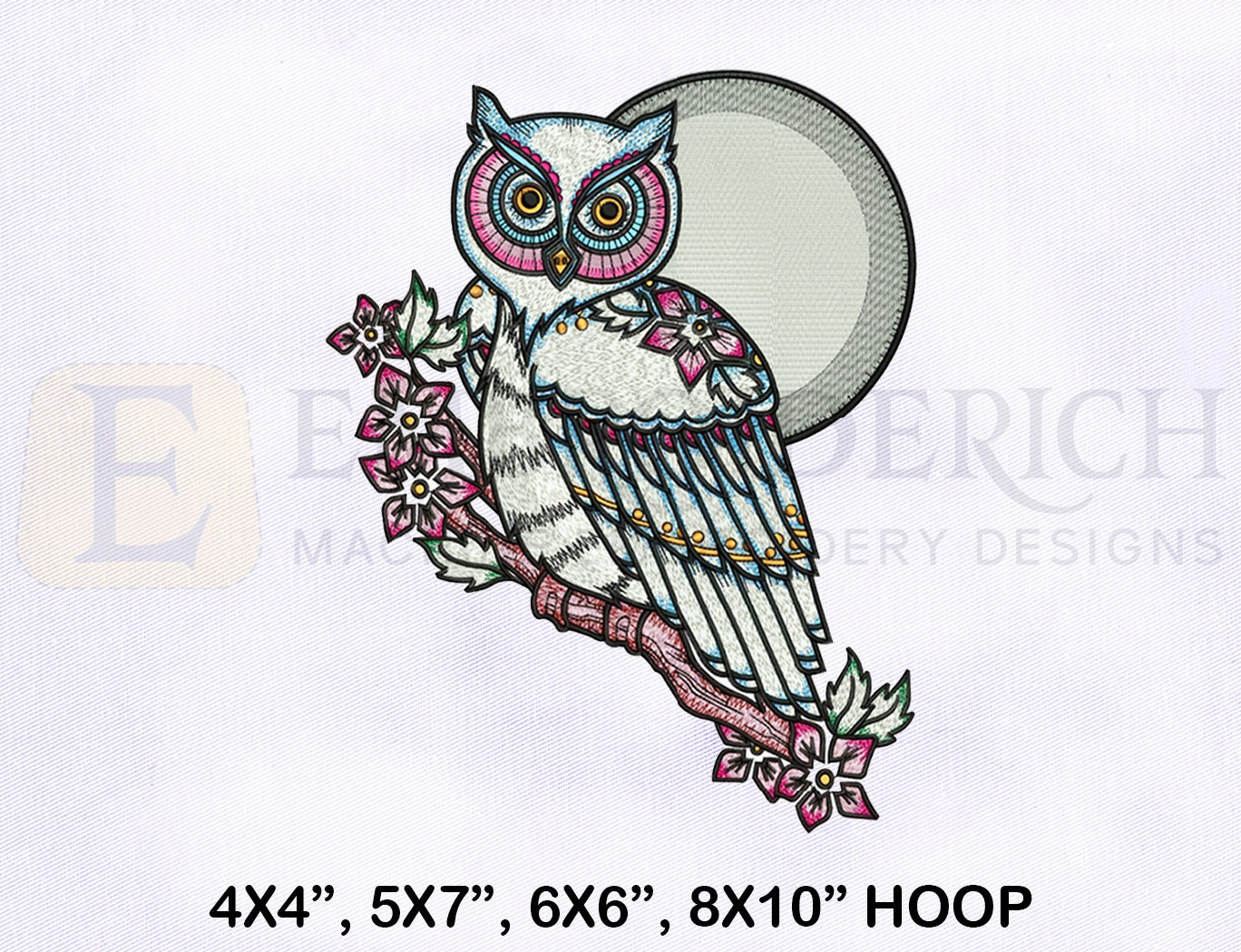 Owl Machine Embroidery Designs Bundle 4 Sizes EMB Designs - Etsy