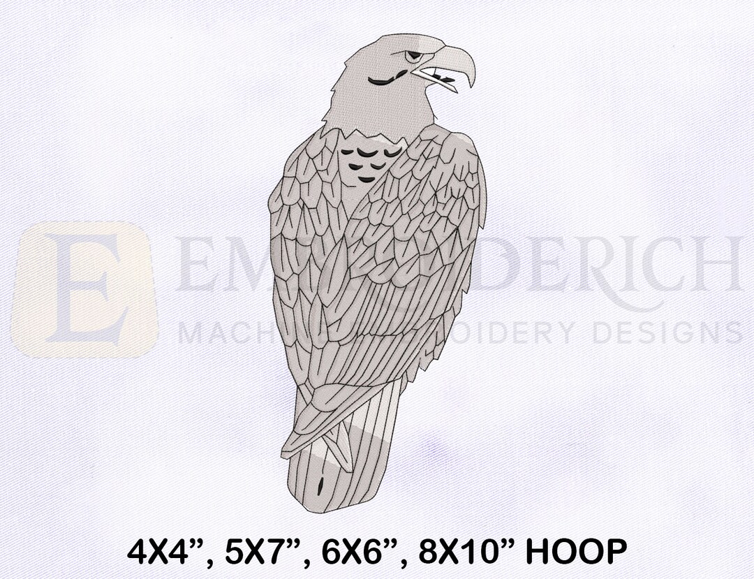 Peregrine Falcon Machine Embroidery Design, Animals Embroidery Designs ...