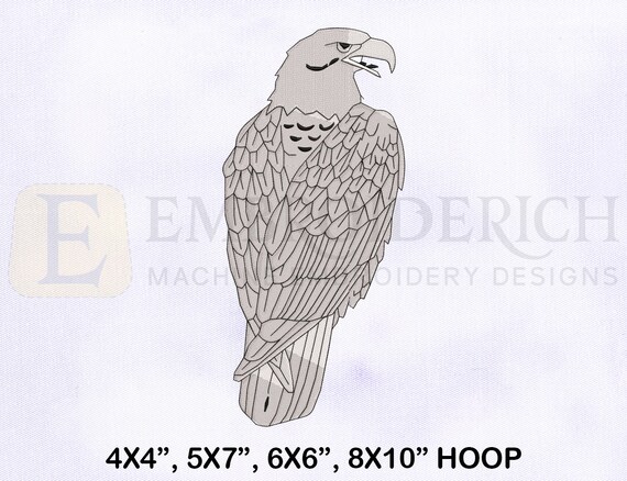Peregrine Falcon Machine Embroidery Design Animals Embroidery | Etsy