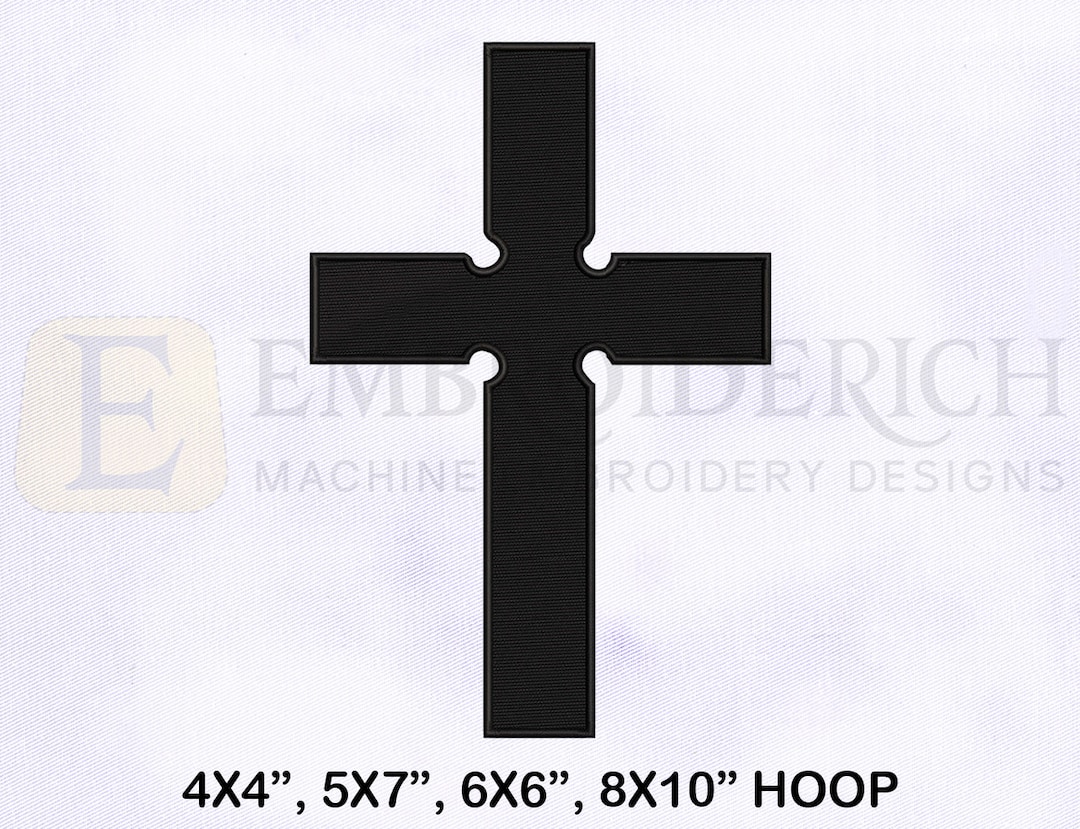 Episcopal Cross Machine Embroidery Design, Religious Embroidery Design ...