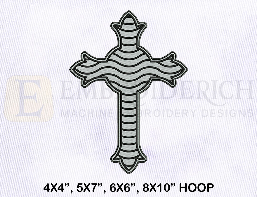 Christian Cross Machine Embroidery Design, Religious Embroidery Designs ...
