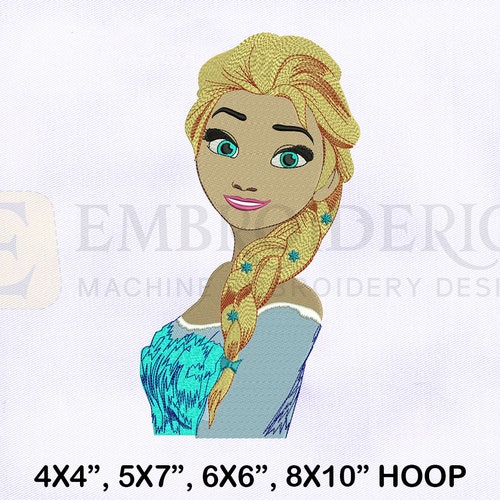 Magical Princess Elsa Embroidery Design Frozen Embroidery - Etsy