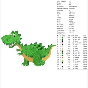 Little Baby Dinosaur Embroidery Design, Dinosaur Embroidery Designs ...