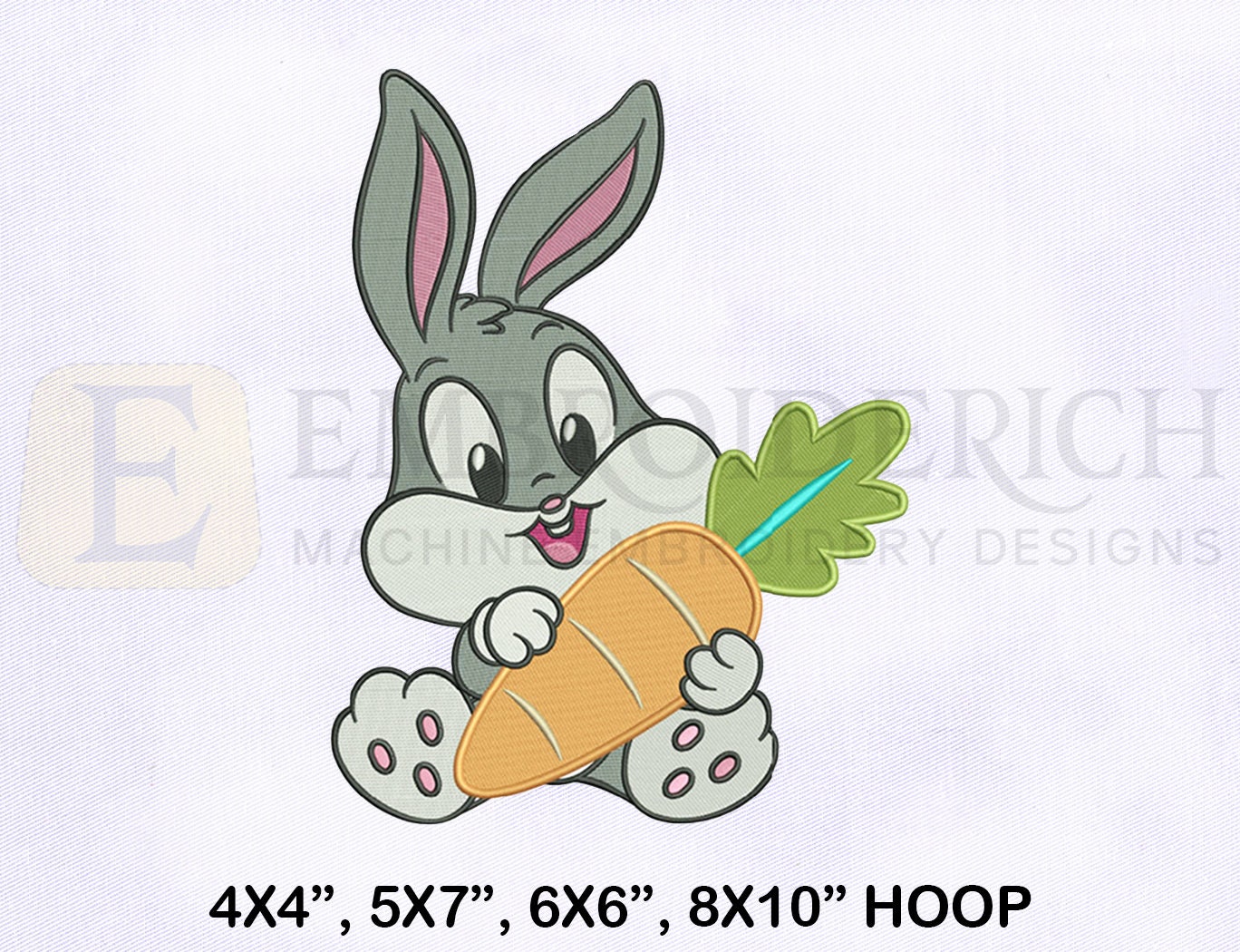 Looney Tune Machine Embroidery Designs Bundle, 4 Sizes EMB Design ...
