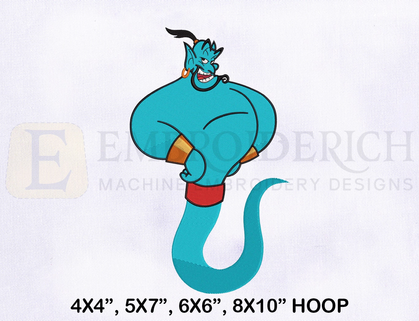 Aladdin Machine Embroidery Designs Bundle, 4 Sizes EMB Designs, Aladdin ...