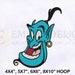 Aladdin Genie Face Machine Embroidery Design, Genie Face Embroidery ...