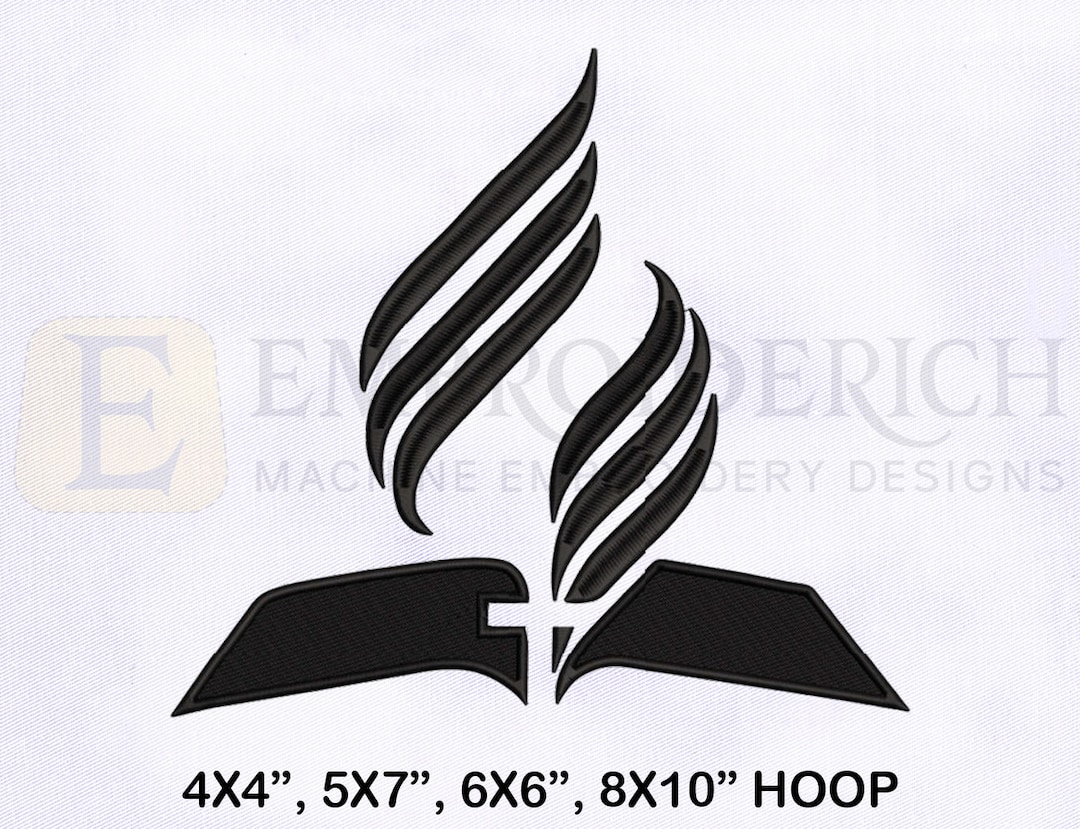 Seventh Day Adventist Church Embroidery Design | 4 Sizes EMB Designs ...