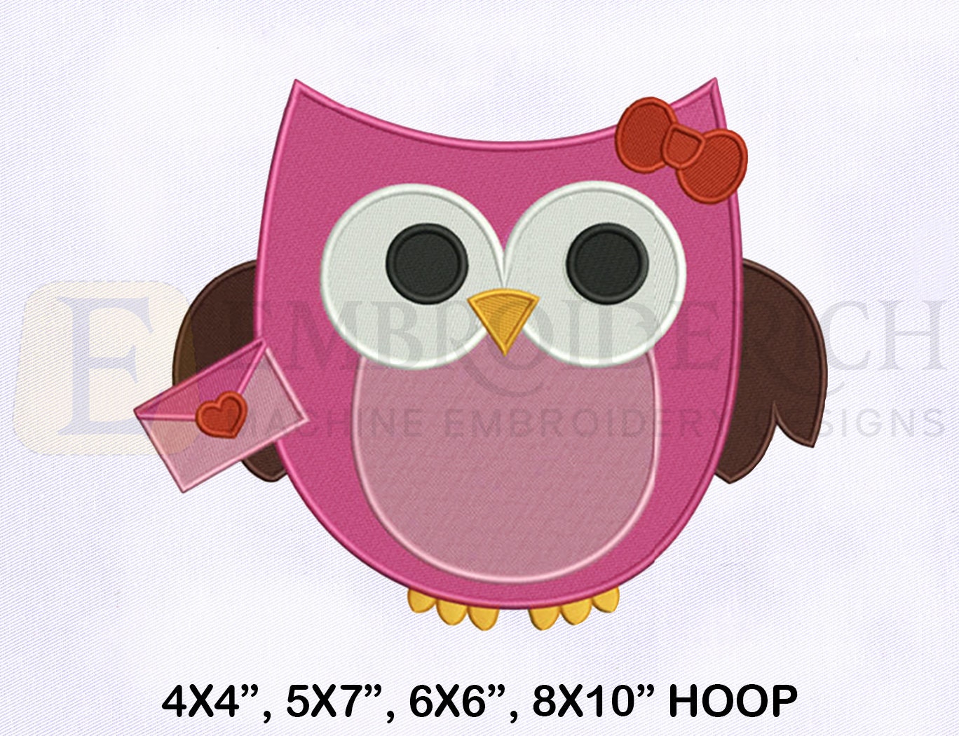 Owl Machine Embroidery Designs Bundle, 4 Sizes EMB Designs, Owl ...