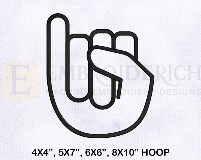 Sign Language Alphabet Machine Embroidery Designs - 3 Sizes - Etsy Canada