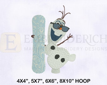 Frozen Cute Olaf Machine Embroidery Design, Cute Olaf Embroidery ...